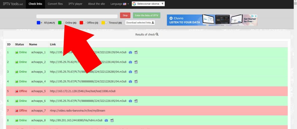 CHECK LISTAS M3U IPTV Tools - IPTV Checker online ¡achoAPPS!